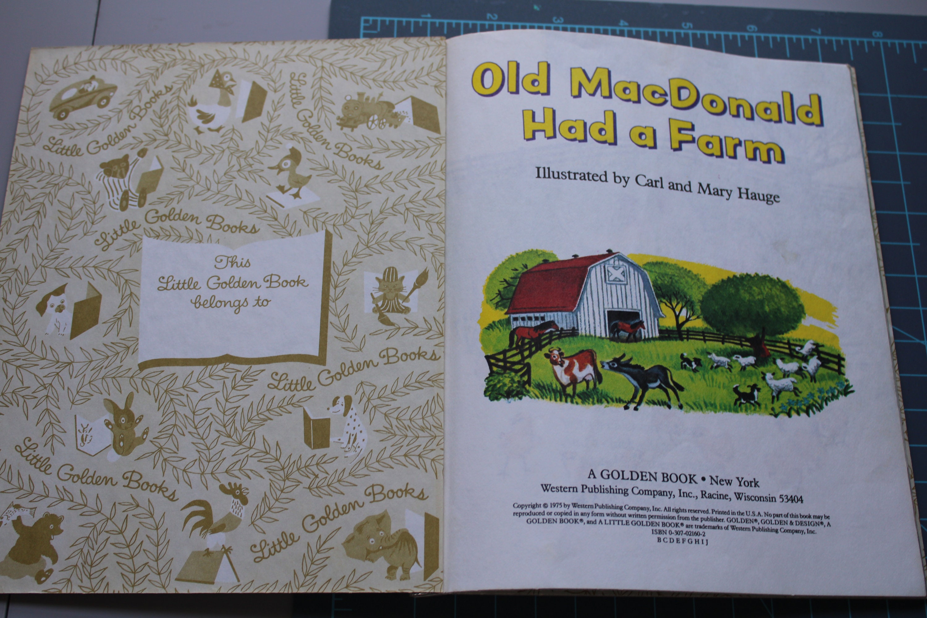 Old Macdonald Had a Farm Little Golden Book-1975 - Etsy
