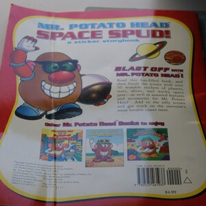 Mr Potato Head Space Spud A Sticker Storybook Activity 1999 - Etsy