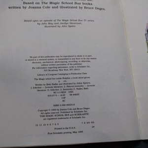 The Magic School Bus Inside Ralphie A Book About Germs 1995 Paperback ...