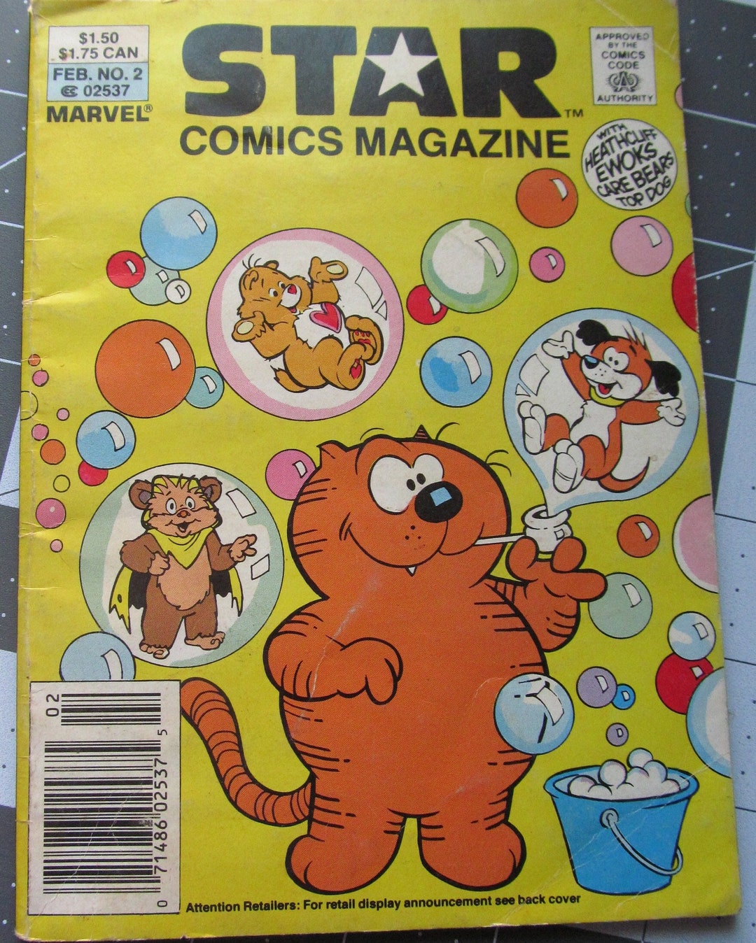 Star Comics Magazine Feb. No 2 Marvel Includes Heathcliff Ewoks Care ...
