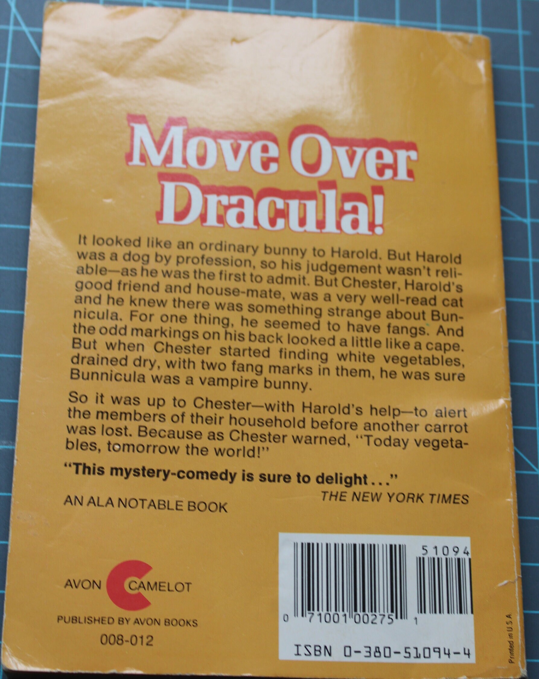 Bunnicula by Deborah and James Howe 1980 Paperback Book A Rabbit Tale ...