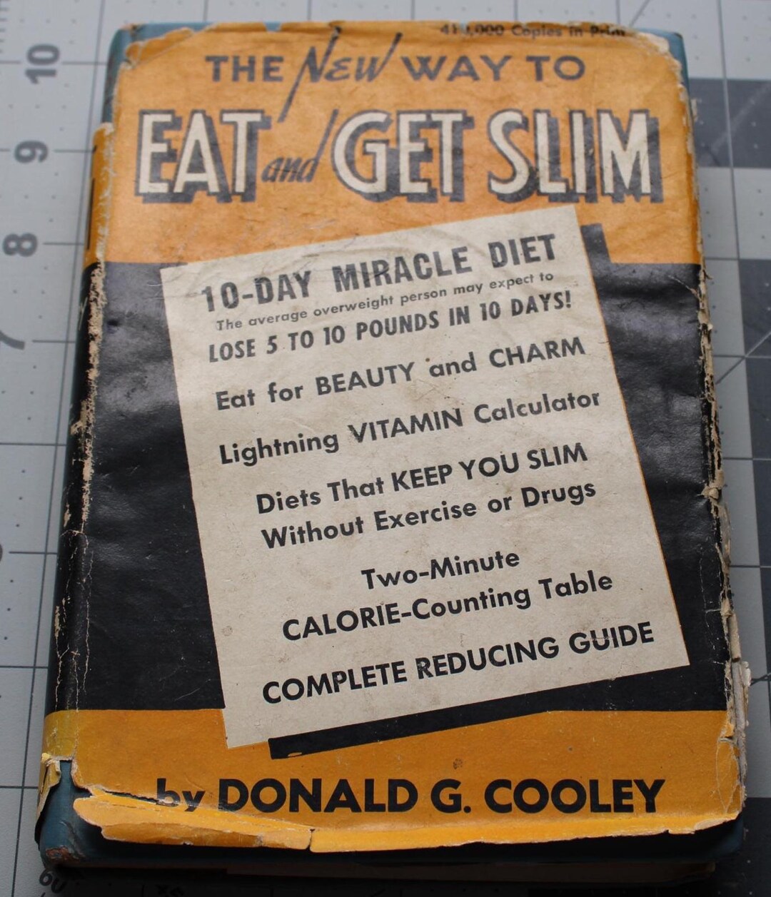 The New Way to Eat and Get Slim Donald G Cooley Diet Book 1946 ...