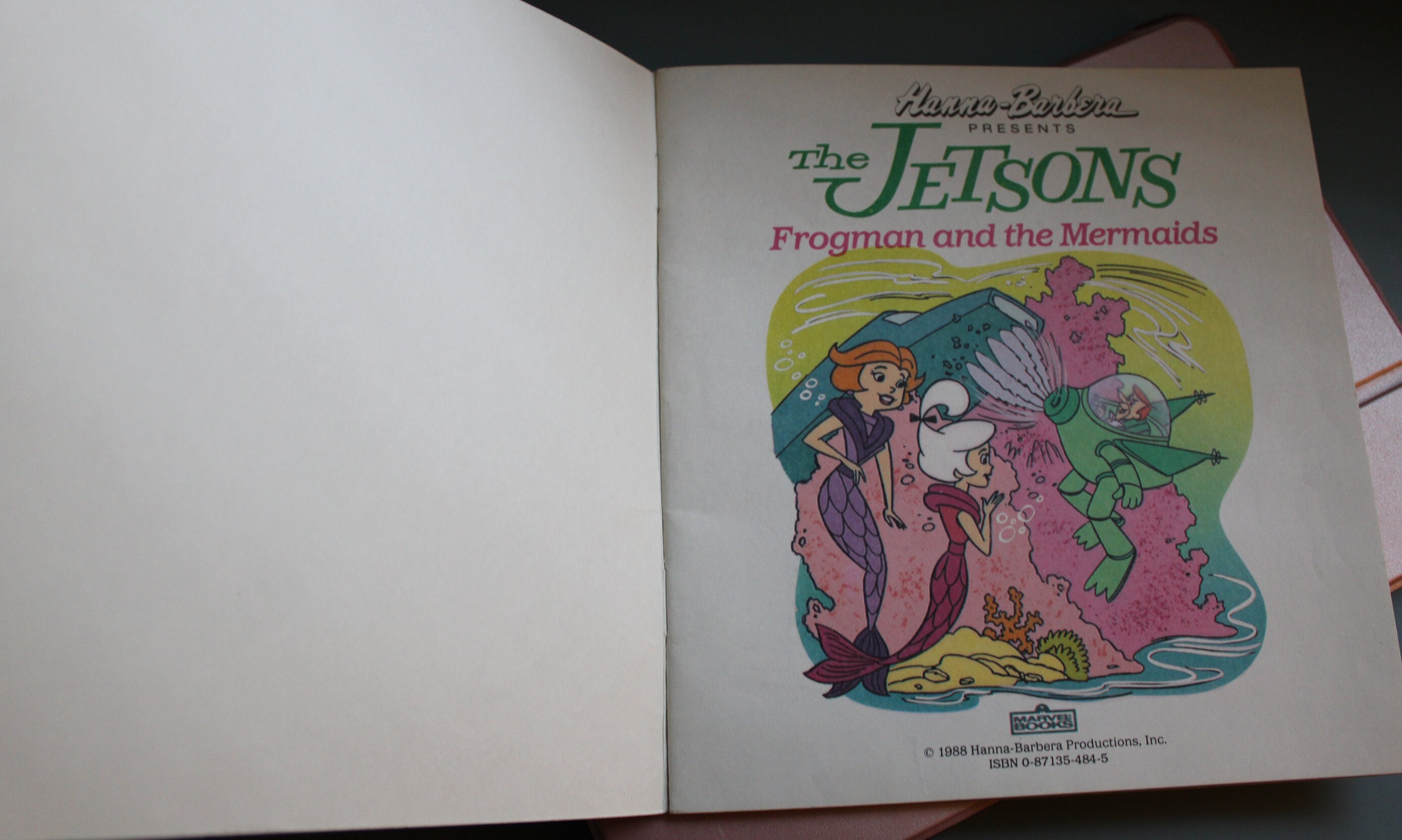 Hanna Barbera Presents the Jetsons Frogman and the Mermaids Book-1988 ...