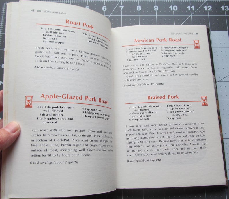 Rival Crock-pot Cooking Hardcover Cookbook 1975 Over 300 Recipes - Etsy