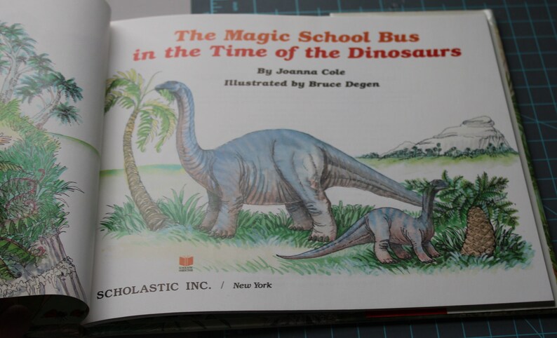 Vintage the Magic School Bus in the Time of the Dinosaurs Hardcover ...