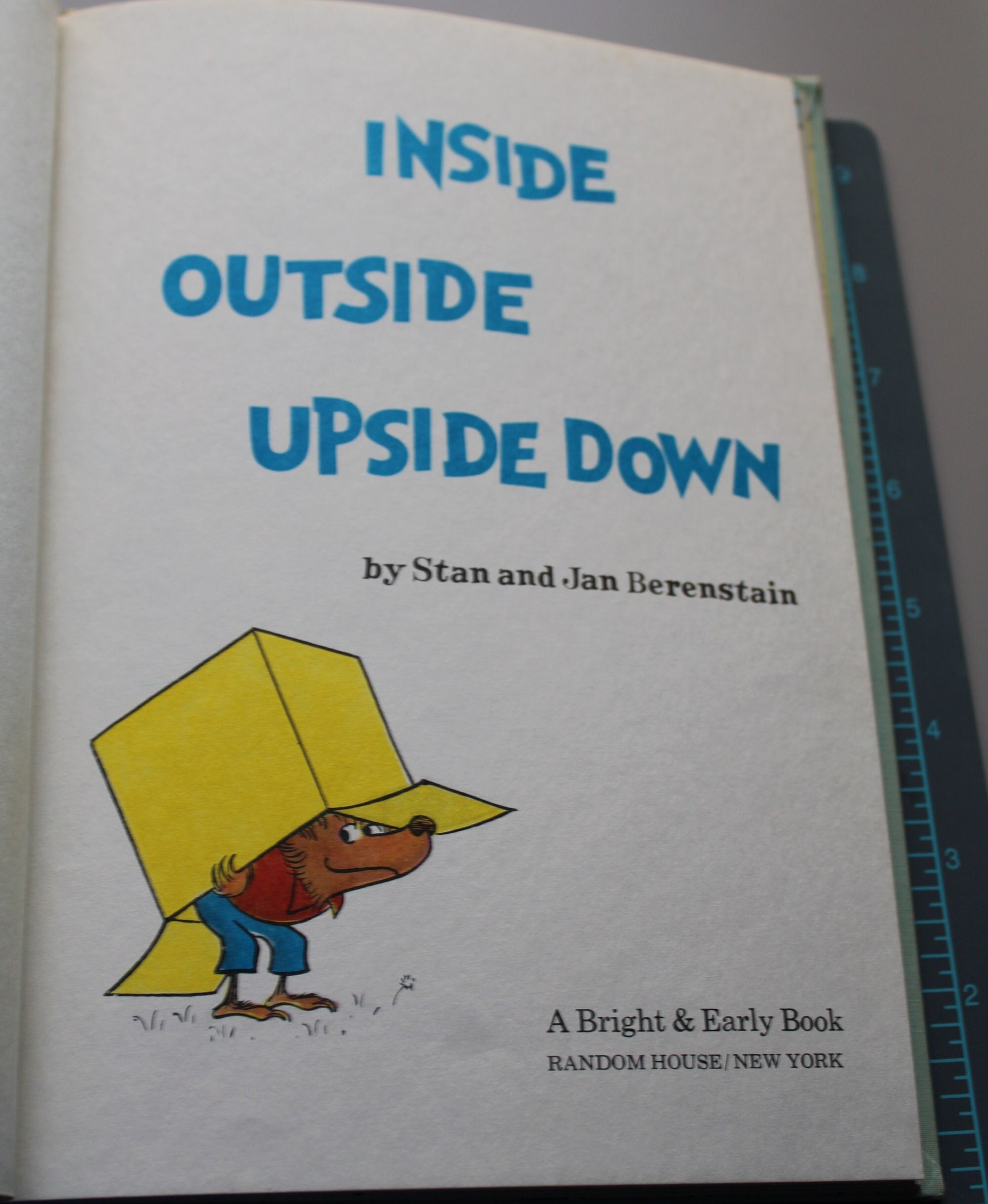 Inside Outside Upside Down by Stan and Jan Berenstain - Etsy