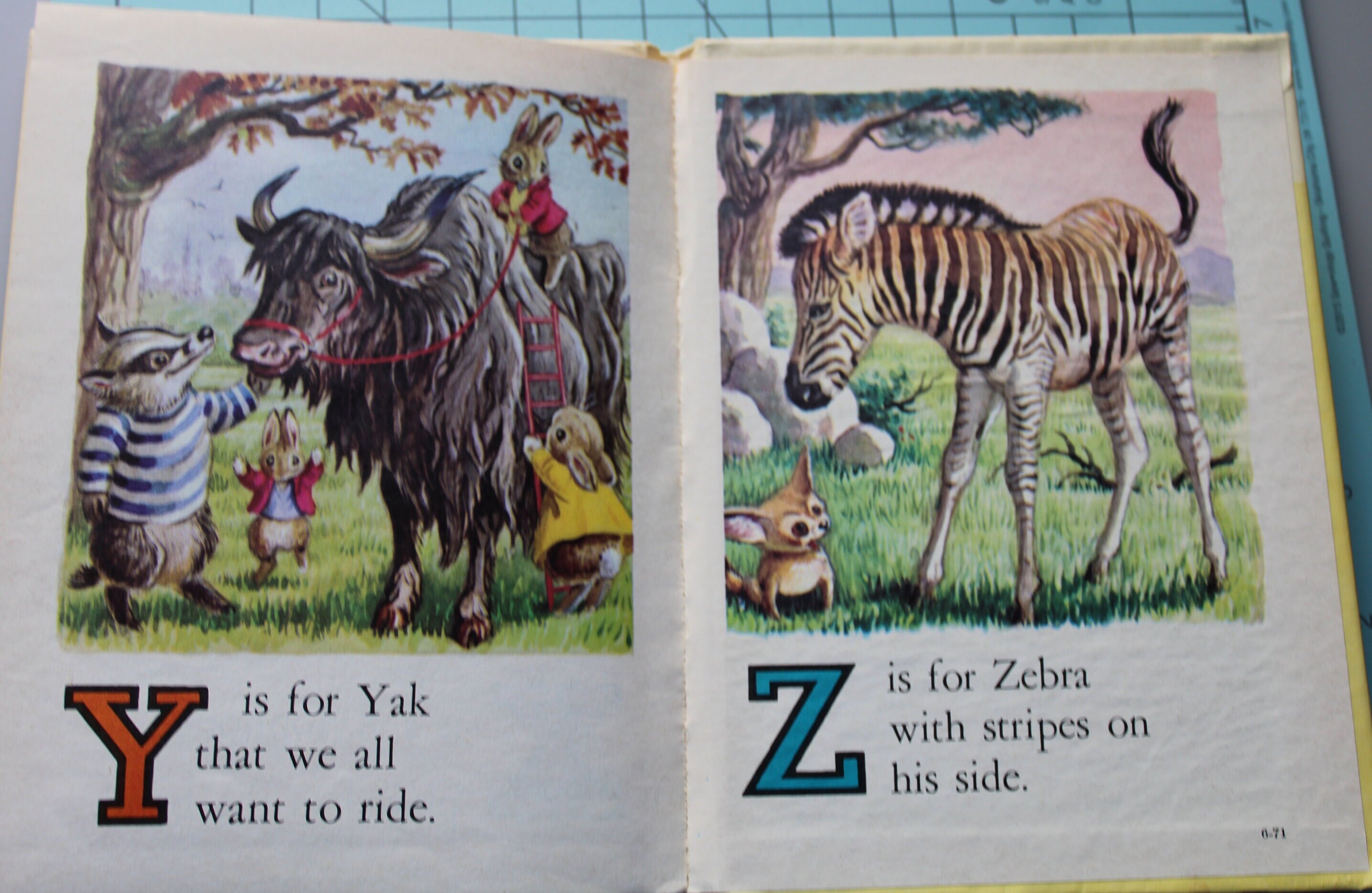 Happy Animals' ABC and the Animals' Train Ride Vintage Childrens Book ...