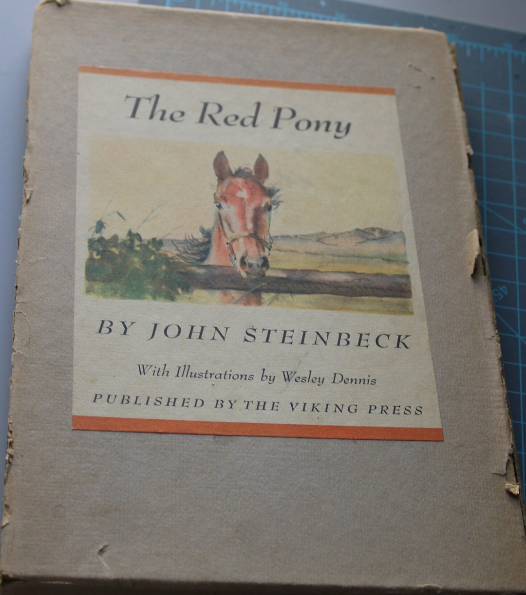 The Red Pony Illustrated Hardcover Book With Slip Cover 1945 by John ...
