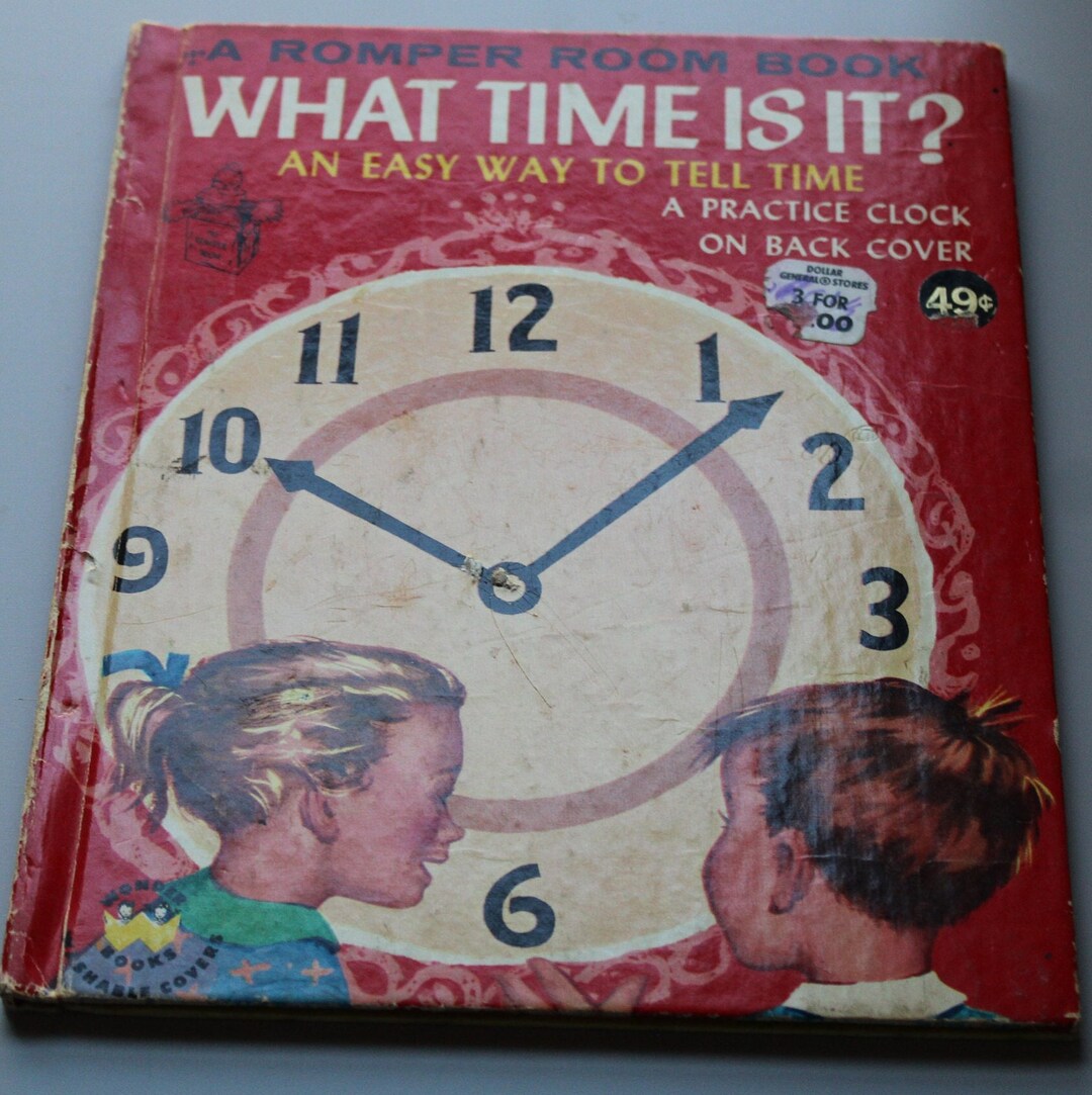 Vintage A Romper Room Book What Time is It? an Easy Way to Tell Time ...