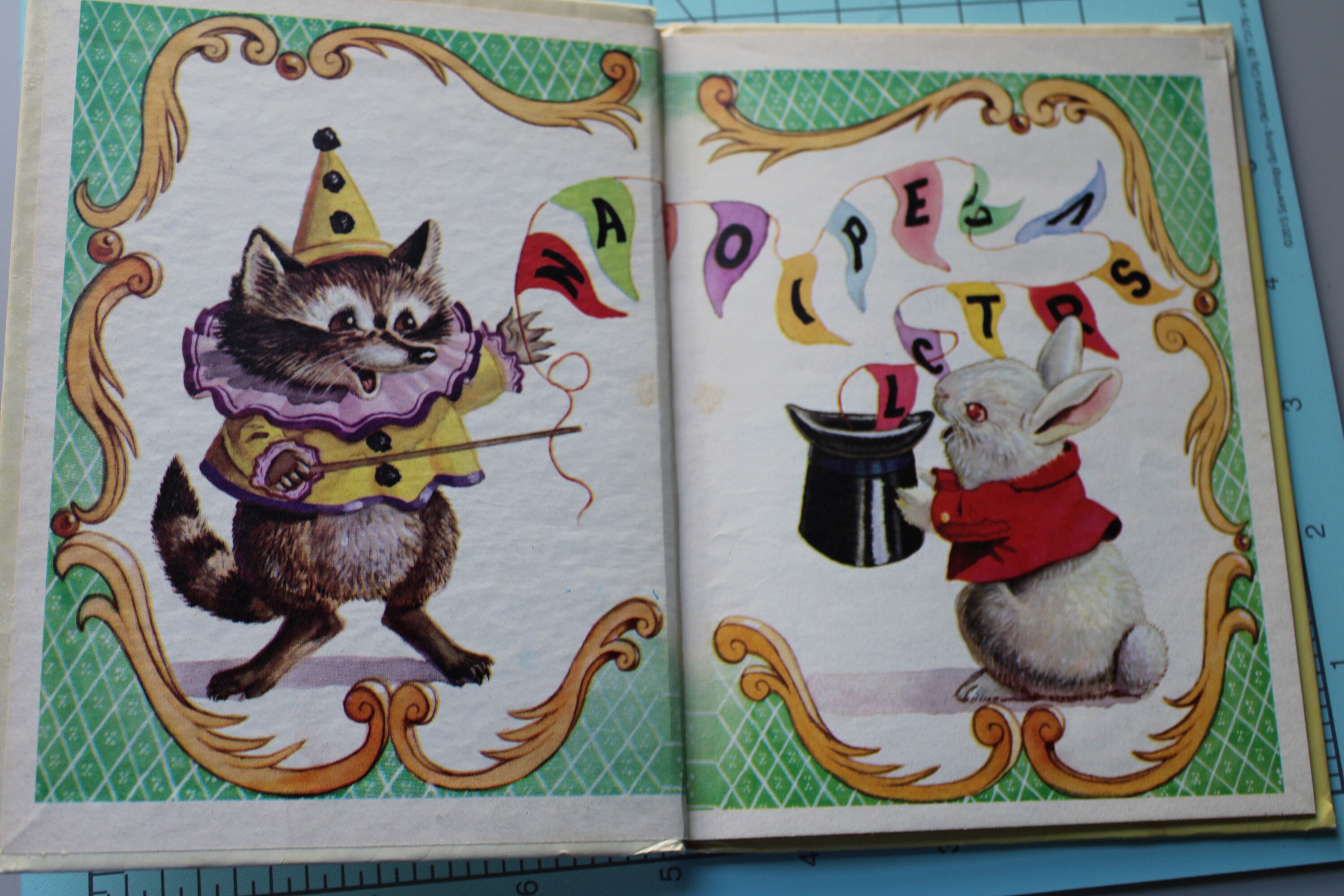 Happy Animals' ABC and the Animals' Train Ride Vintage Childrens Book ...