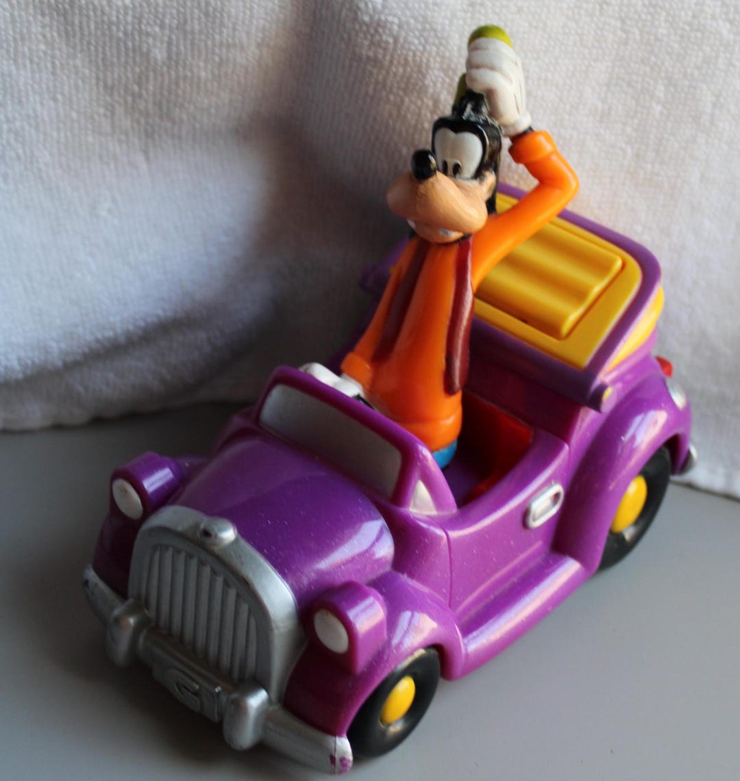 Mattel Disney Goofy in Purple Pull Back & Go Car 2000 Rare - Etsy