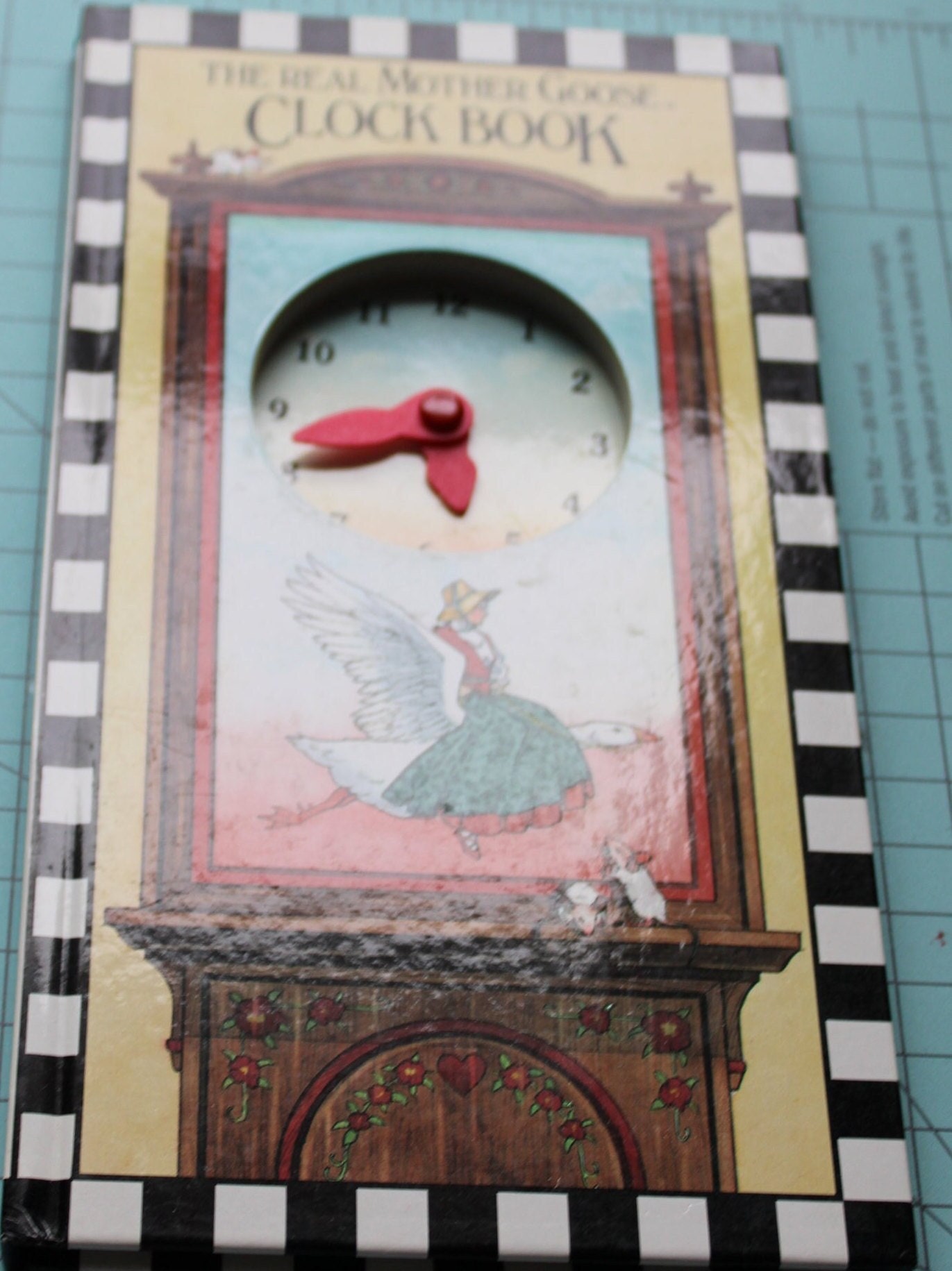 Rare the Real Mother Goose Clock Book Board Book 1984 Illustrated by ...