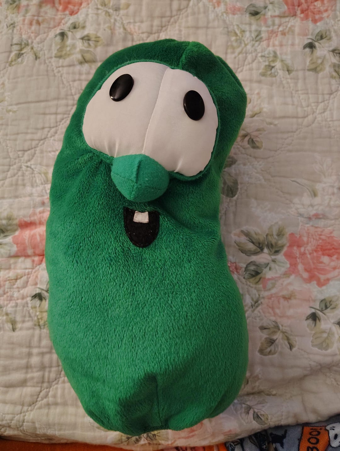 Veggie Tales - Larry the Cucumber Large 13" Plush Beanie C.R. Gibson - Etsy