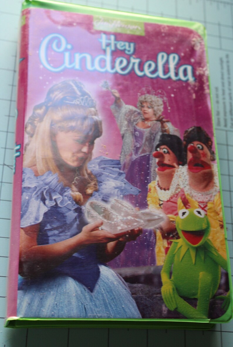 Jim Henson Video Hey Cinderella Green Clamshell VHS Tape 1994 Kermit - Etsy