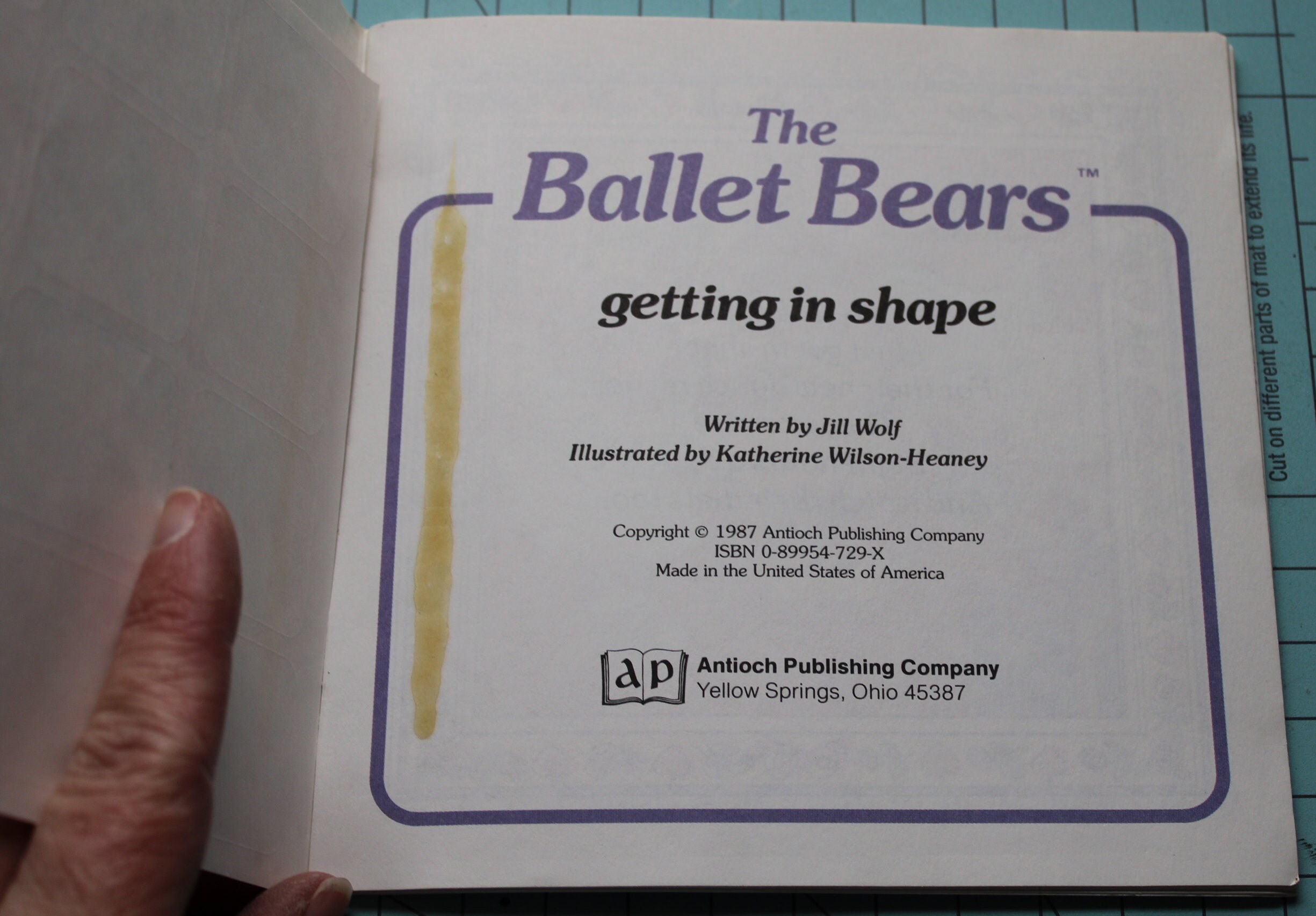 The Ballet Bears Getting in Shape Paperback by Jill Wolf 1987 With ...