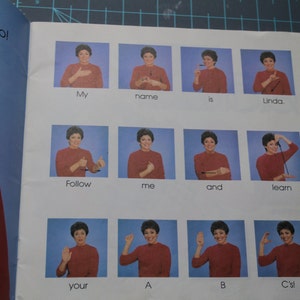 Sesame Street Sign Language ABC With Linda Bove Softcover 1985 - Etsy