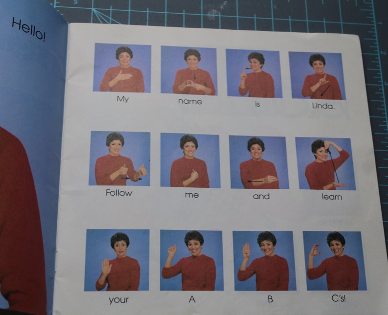 Sesame Street Sign Language ABC With Linda Bove Softcover 1985 - Etsy