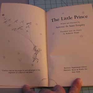 The Little Prince Written and Illustrated by Antoine De Saint Exupery ...