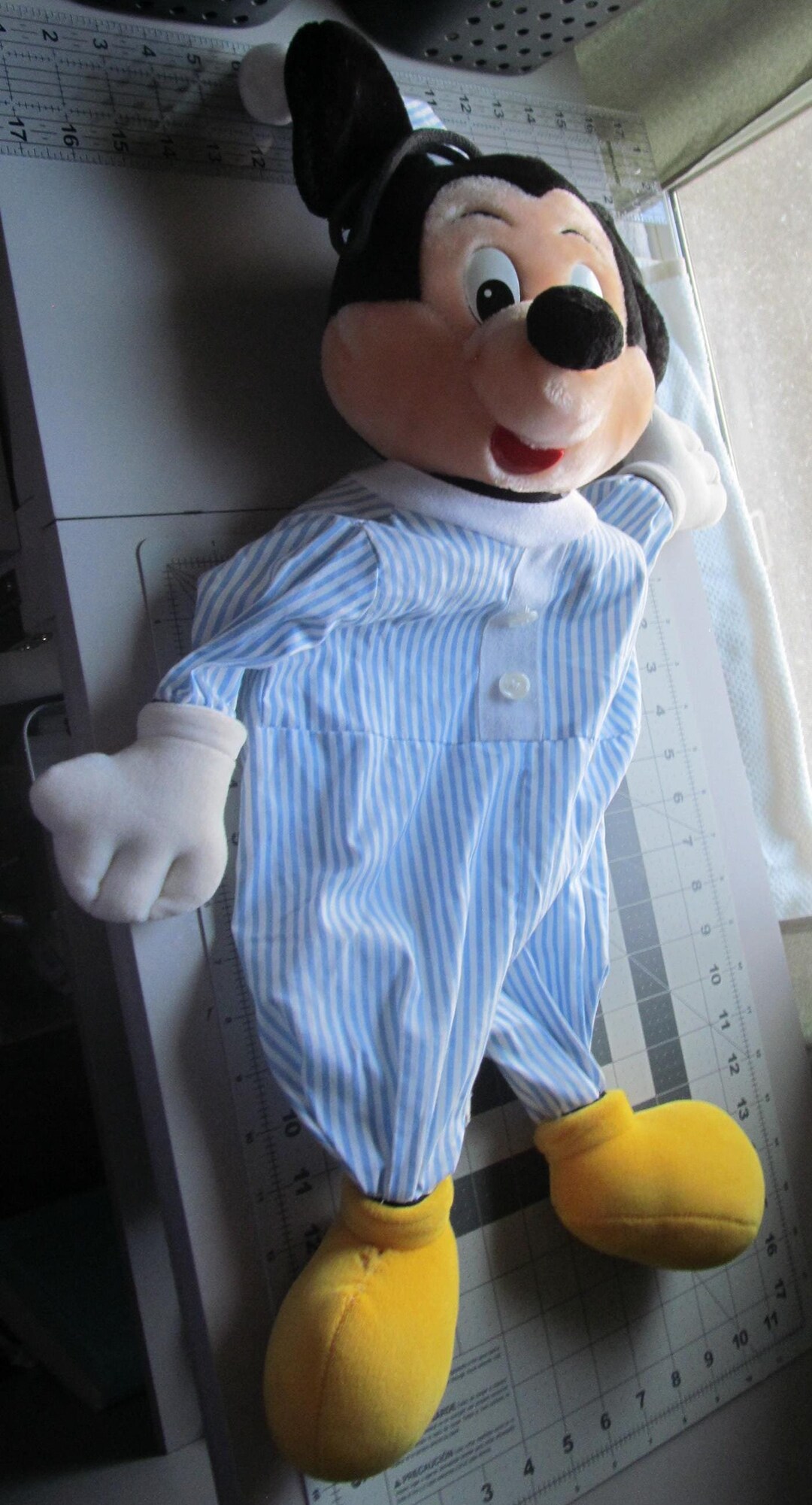 Vintage Mickey Mouse Pajama Bag Organizer Disneyland Disneyworld Zipper ...