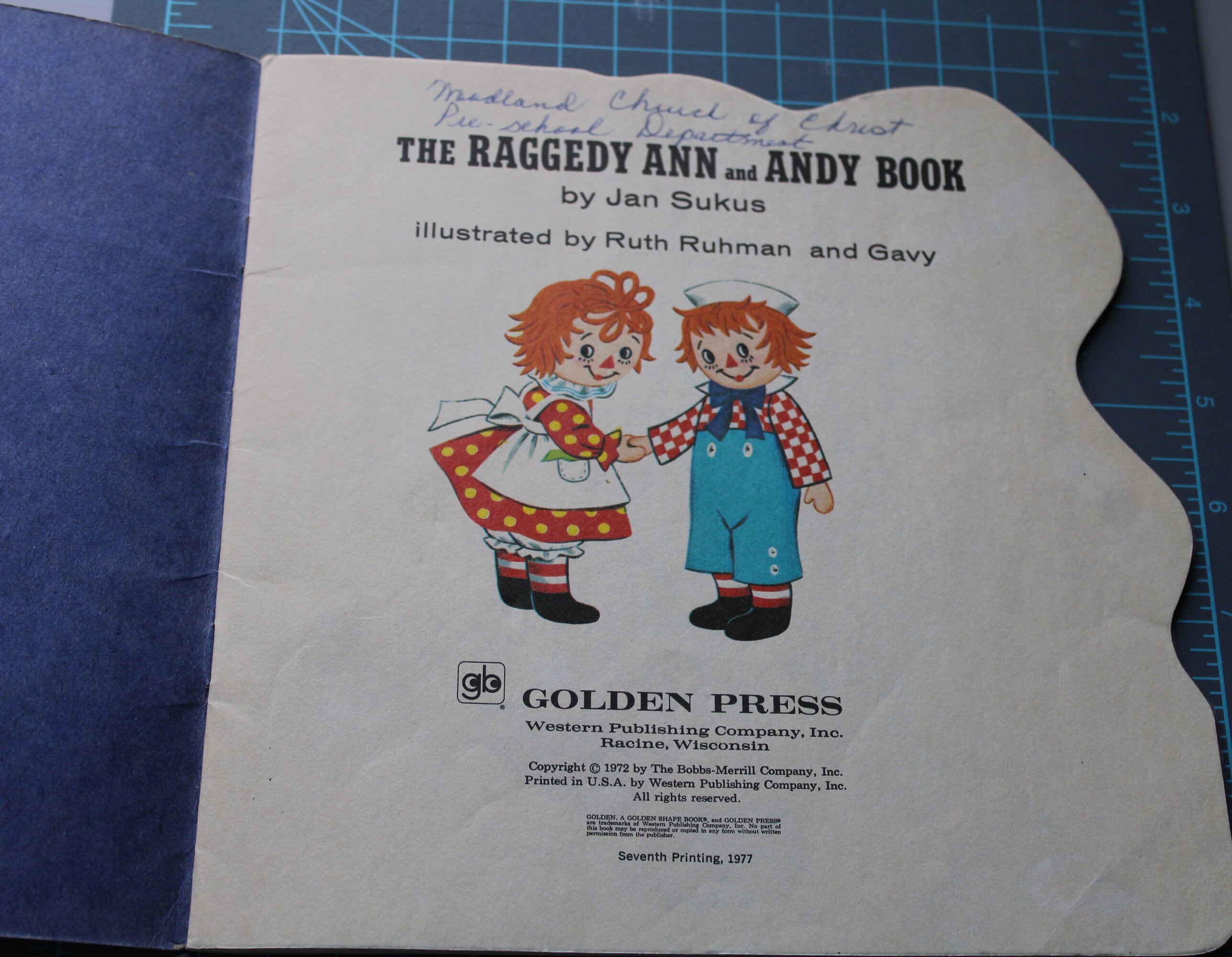Vintage the Raggedy Ann and Andy Book Golden Shape Book Softcover 1972 ...