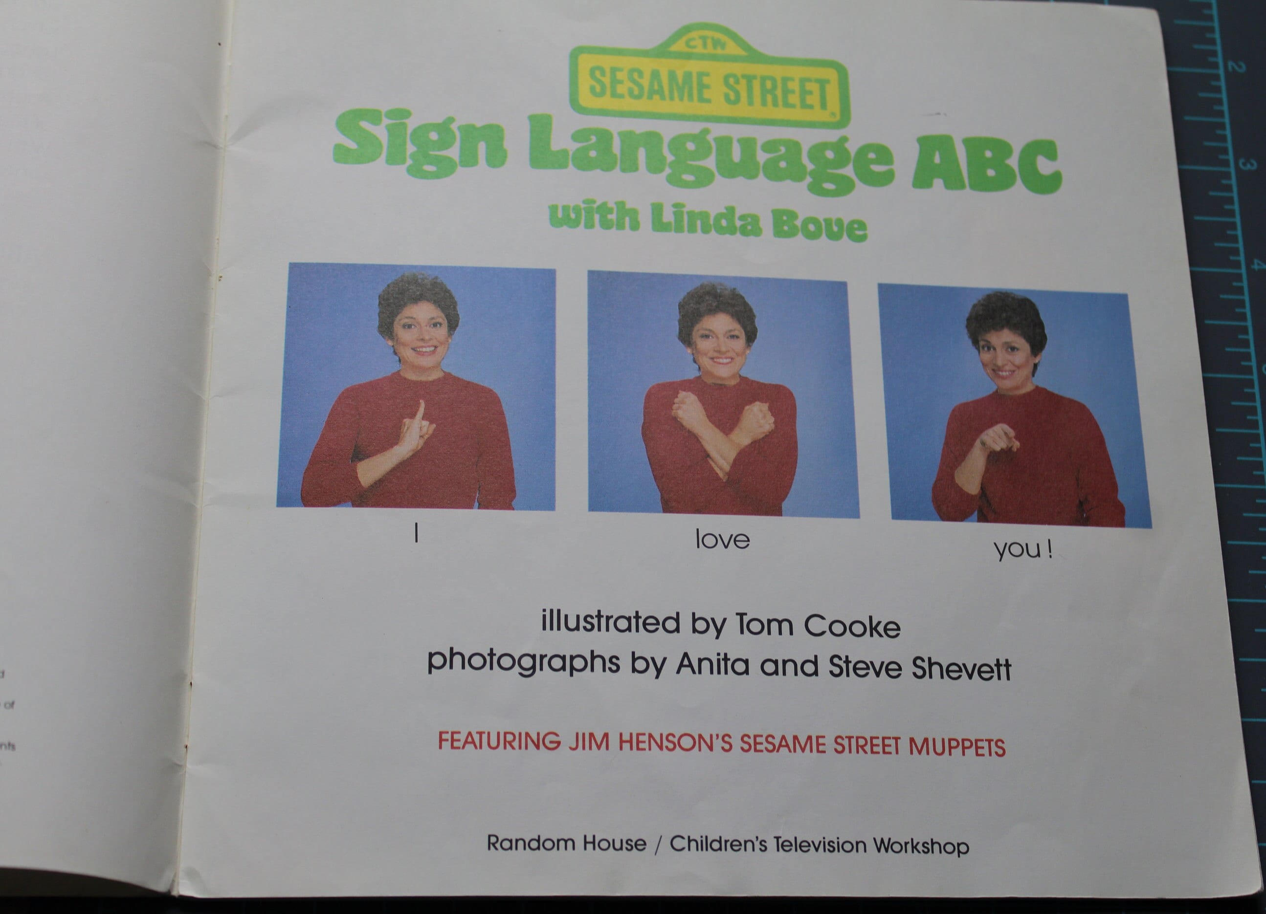 Sesame Street Sign Language ABC With Linda Bove Softcover 1985 - Etsy