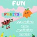 Coloring Book, Activity Pages, Fruit Coloring Book for Kids, Printable ...