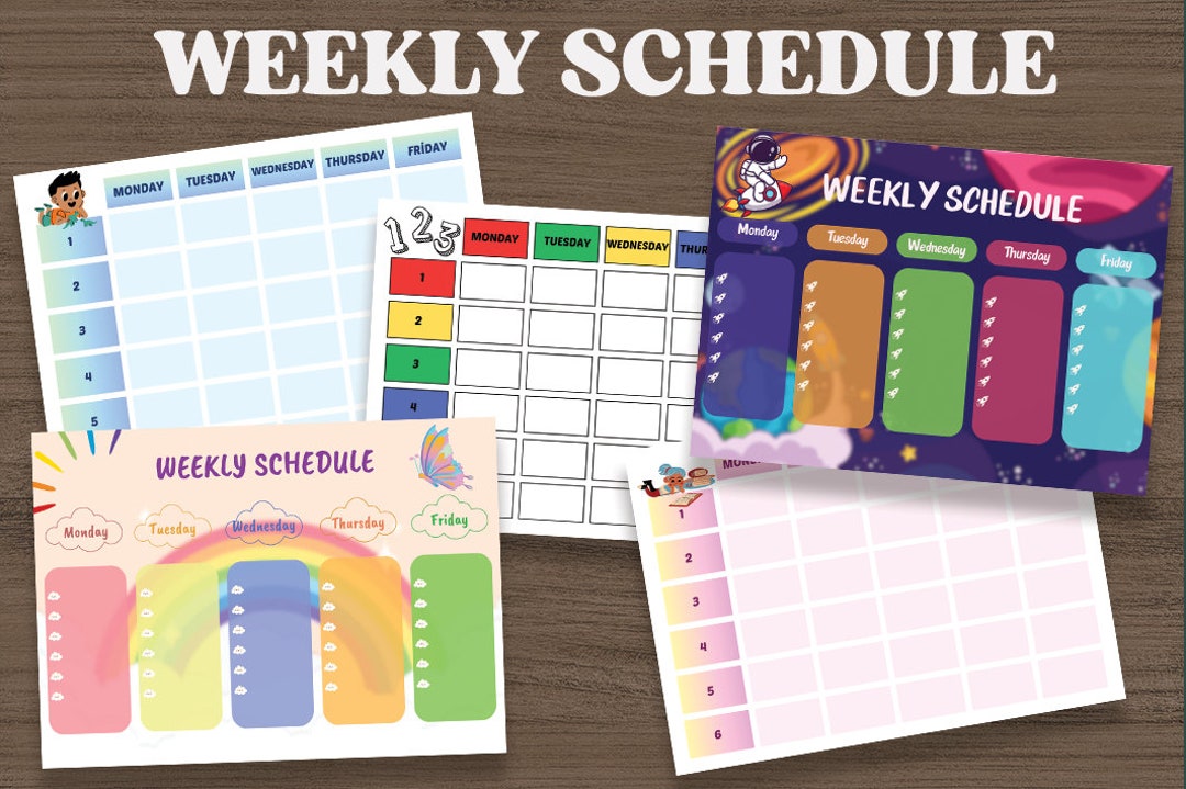 Kids Weekly Planner Printable, Daily Planner, Homeschool Planner ...