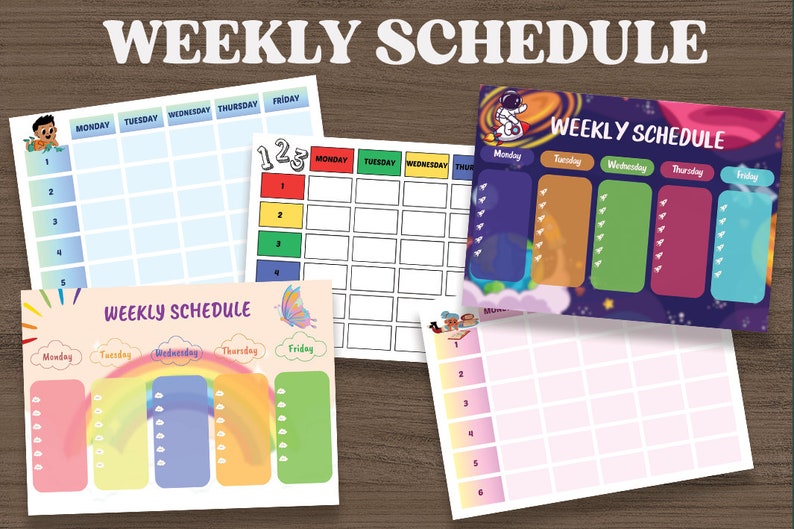 Kids Weekly Planner Printable, Daily Planner, Homeschool Planner ...