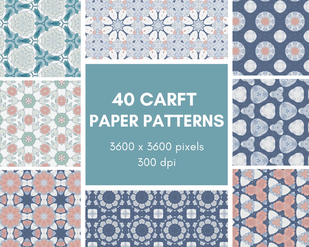Craft Paper Patterns Wallpaper Origami Seamless Patterns - Etsy