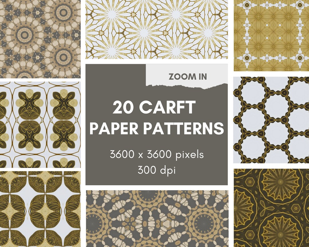 Craft Paper Patterns Wallpaper Seamless Patterns - Etsy