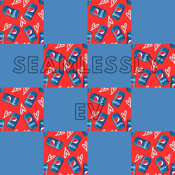 Pepsi Fabric - Etsy