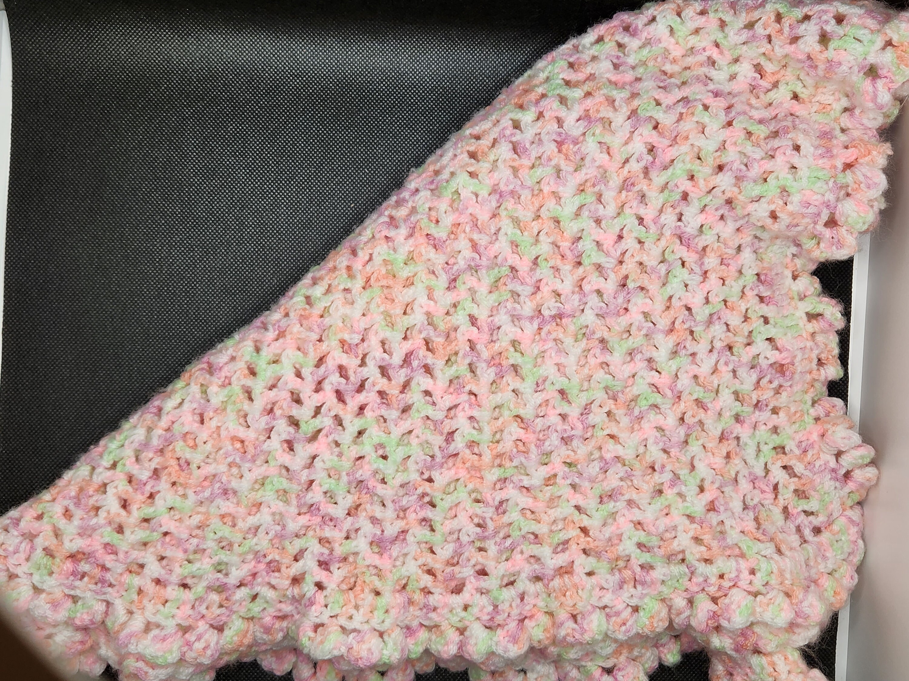 Multicolored Neon Crocheted Baby Blanket - Etsy