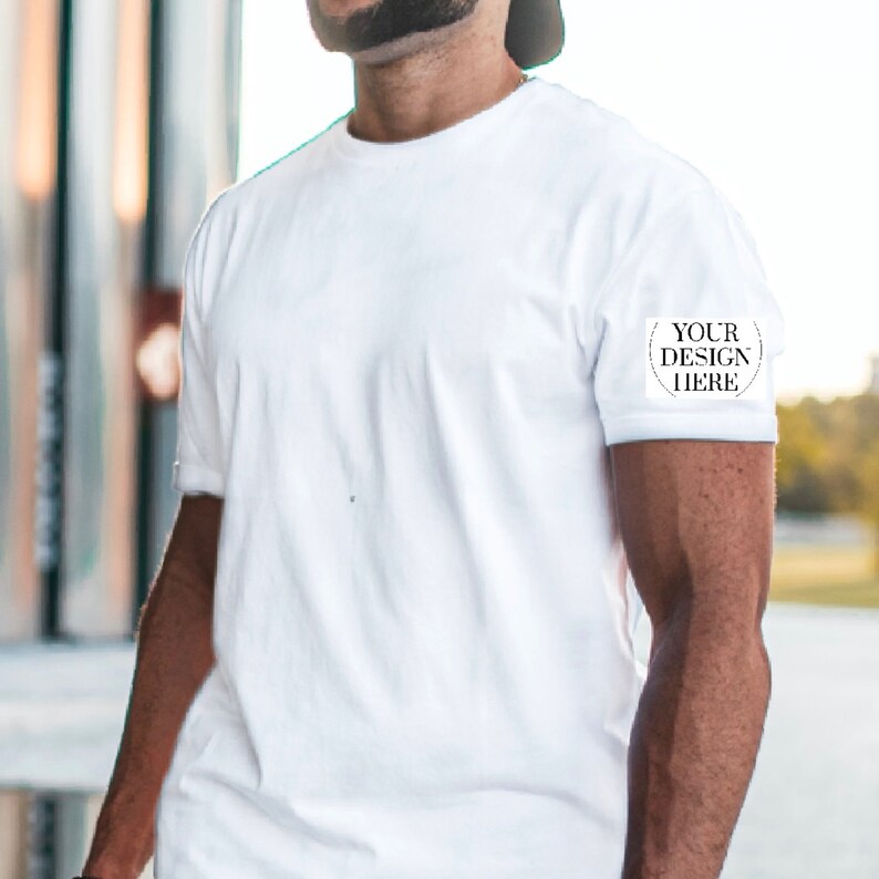 Front & Back Sided Custom Logo Text Design Shirt, Customizable Shirt ...