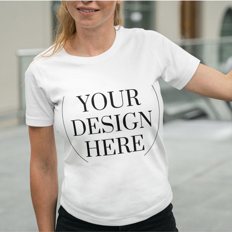 Front & Back Sided Custom Logo Text Design Shirt, Customizable Shirt ...