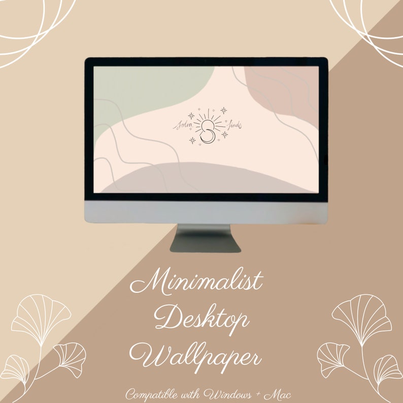 Aesthetic Desktop Wallpaper | Minimalist | Modern | Warm | Neutral ...
