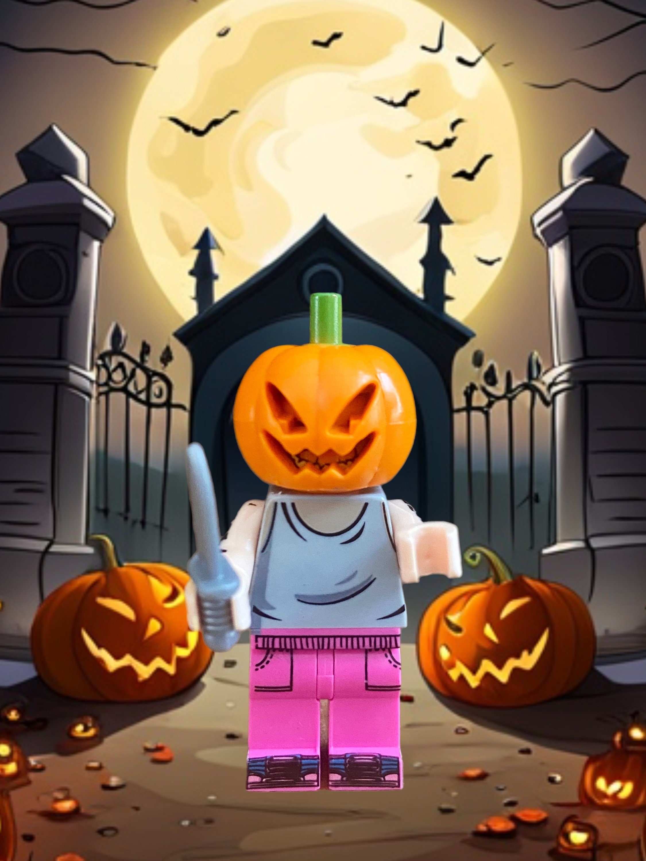 Halloween Themed Custom Building Block Buddies! *FREE SHIPPING* - Etsy