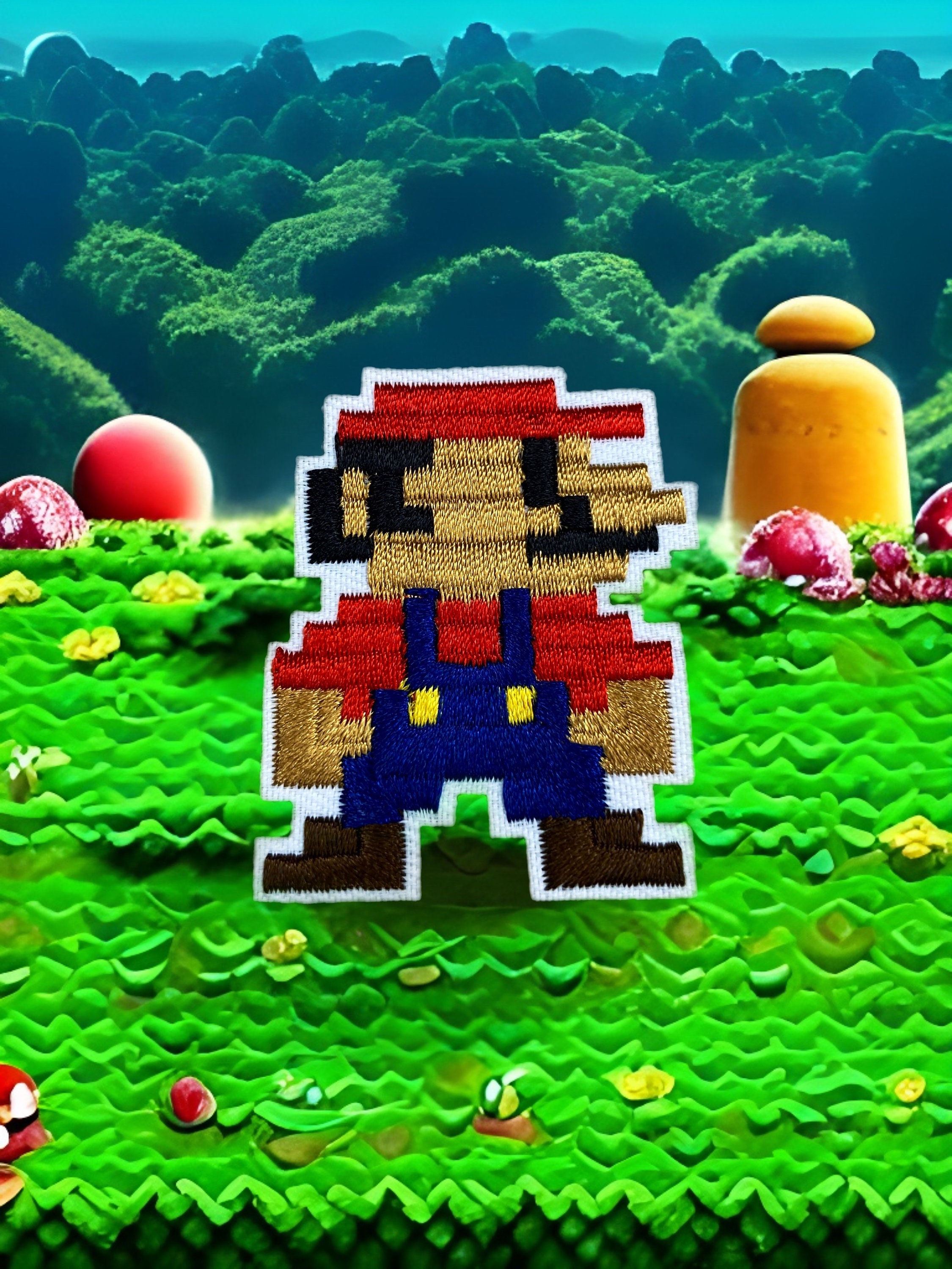 Super Mario 8 Bit Heroes Embroidered Iron on Patches! *FREE SHIPPING ...