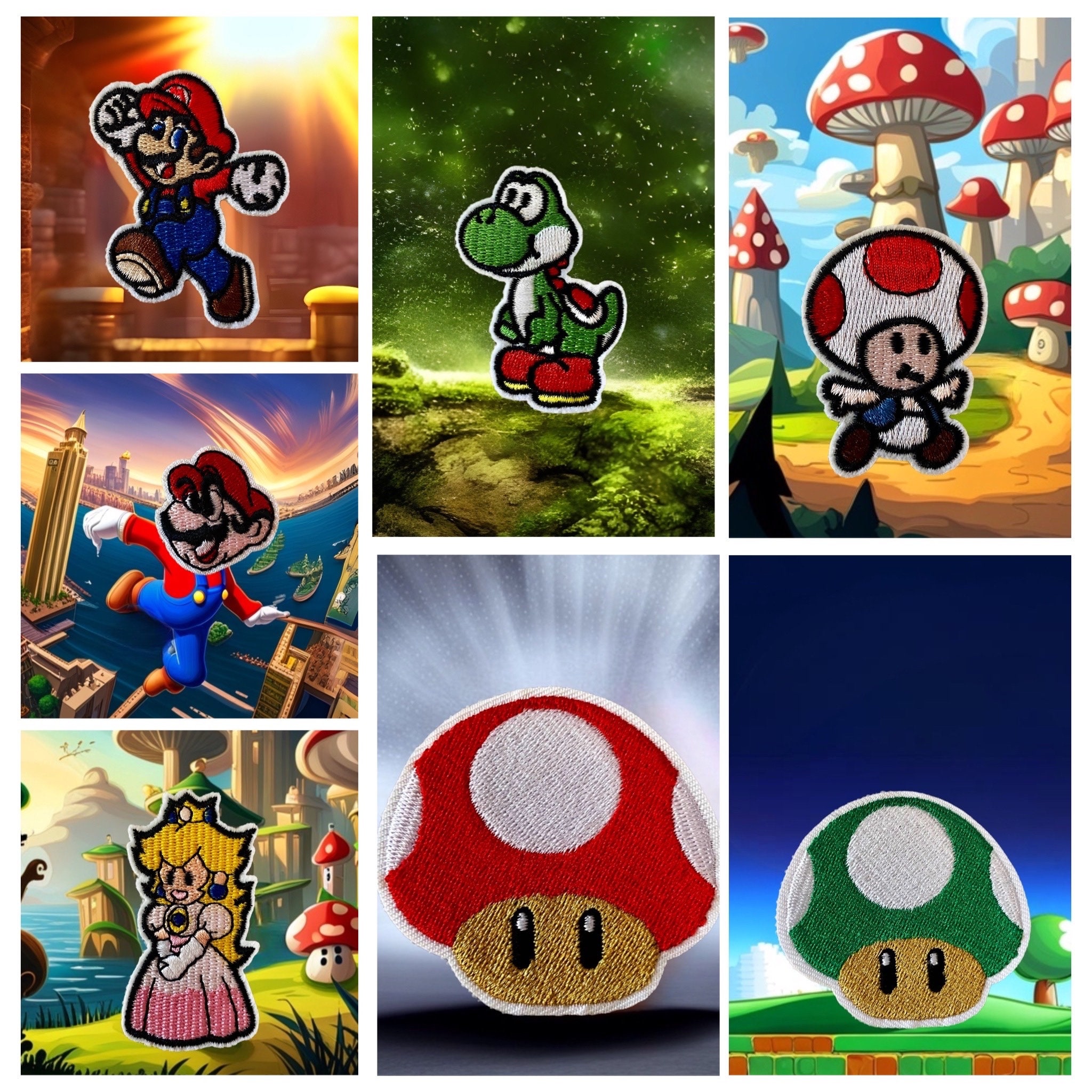 Super Mario Heroes Embroidered Iron on Patches! *FREE SHIPPING* (item ...