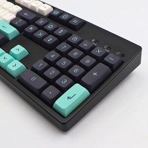 Custom XDA PBT Keycaps Set Cool Blue/black ISO Layout - Etsy