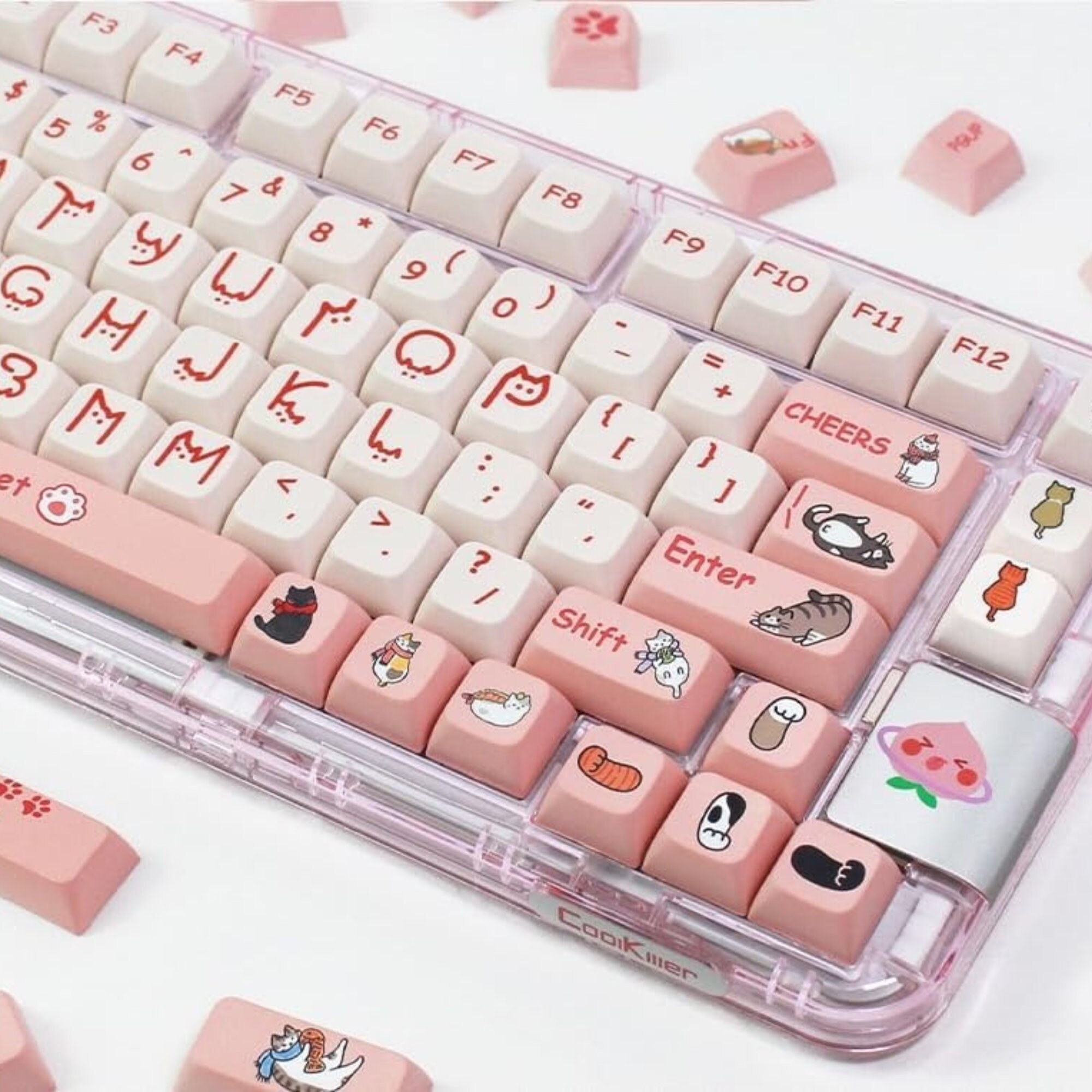 Unique Cat-planet, Cat-theme PBT Keycaps, Mechanical Keyboards, Happy ...