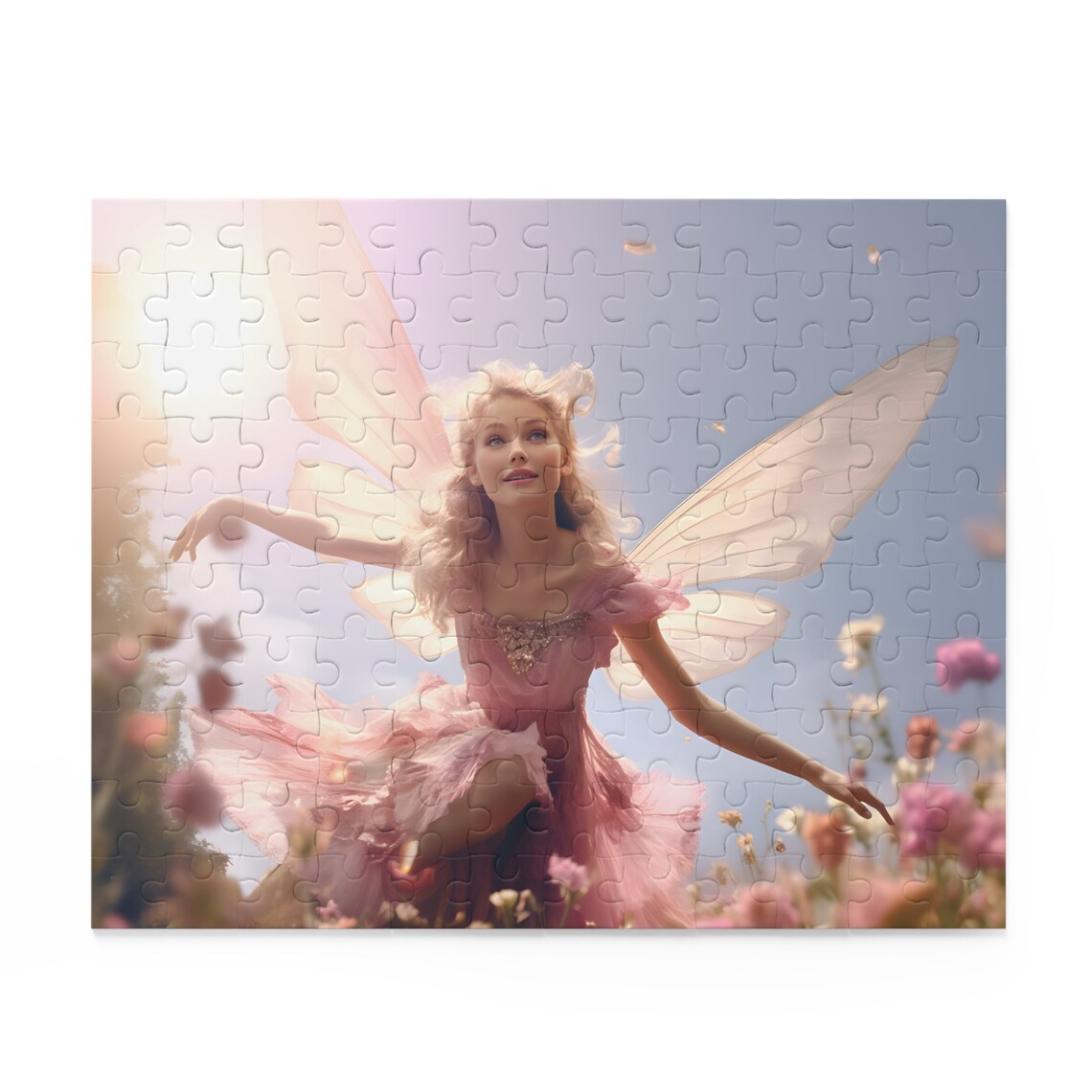 Pink Fairy Ai Art Puzzle (120, 252, 500-piece) Butterfly Dreamy Vibe ...