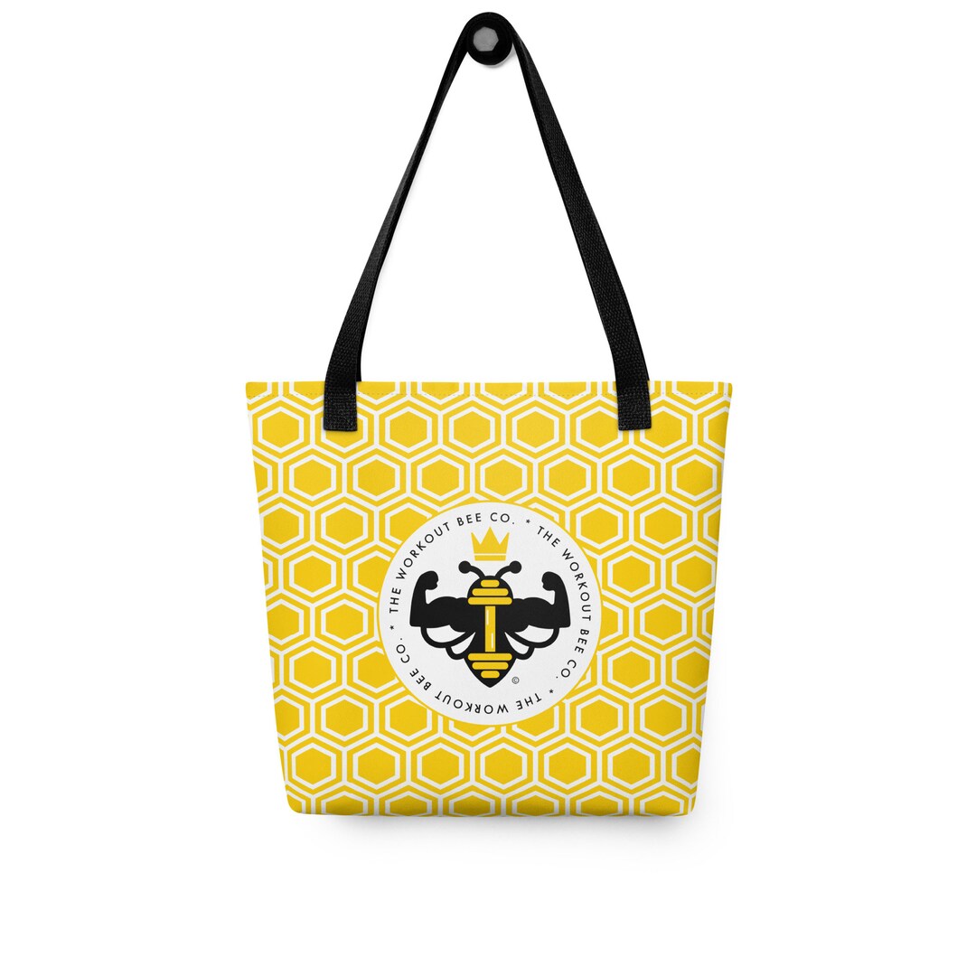 Queen Workout Bee Yellow Tote Gym Fashion Essentials Carry - Etsy