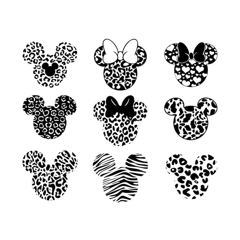Leopard Minnie Mouse - Etsy