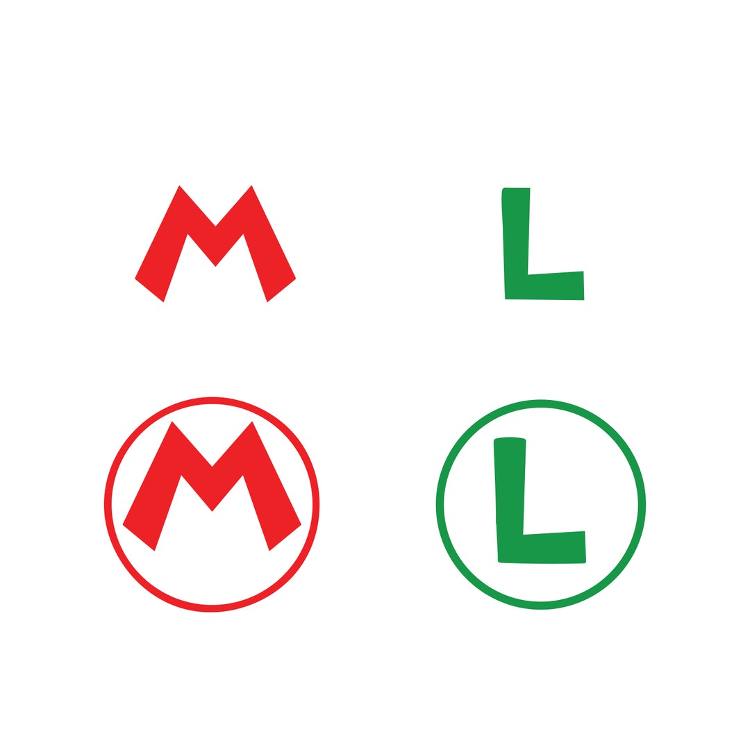 Mario and Luigi Svg Png, Mario and Luigi Logo Svg, Super Mario Svg ...