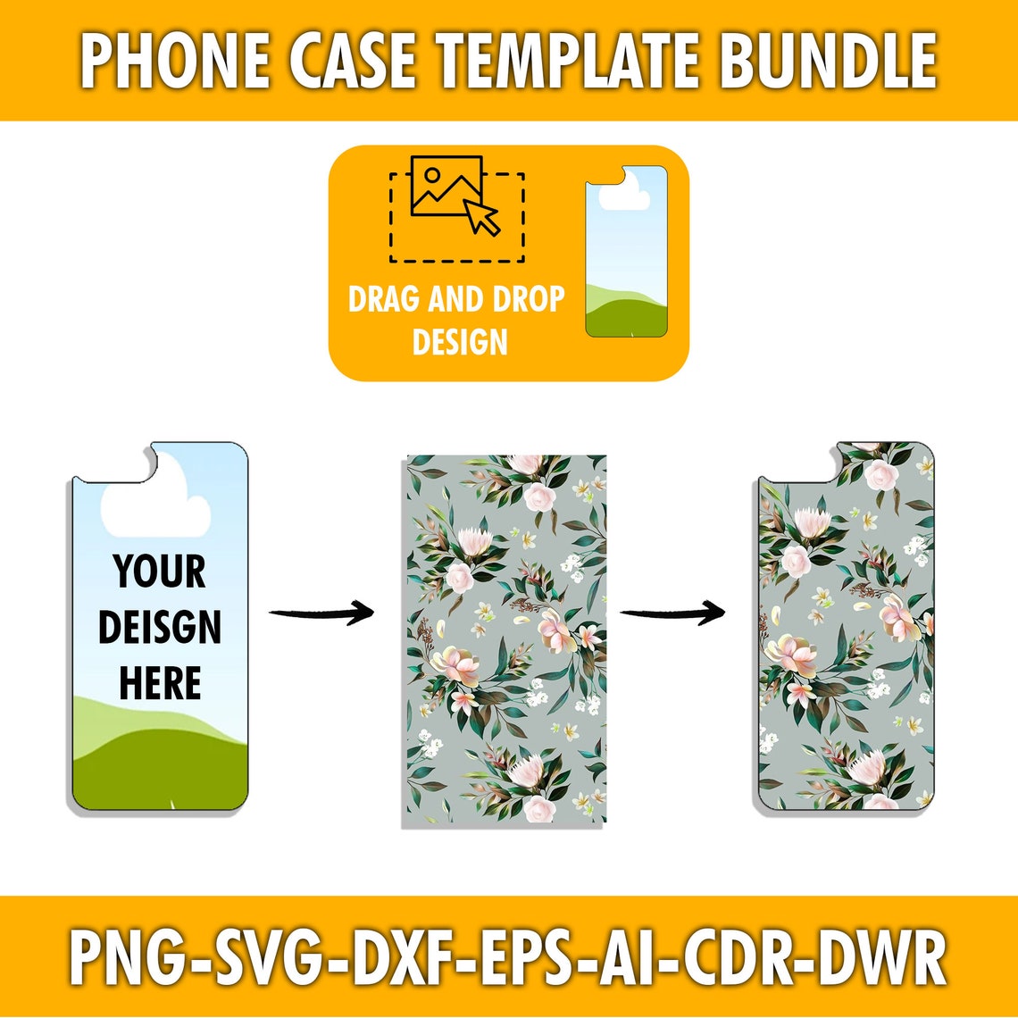 36 Phone Case Template Mega Bundle, iPhone Case Template, iPhone ...