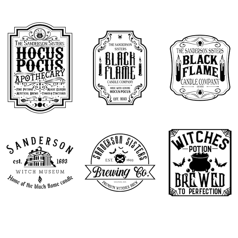 Hocus Pocus SVG Bundle, Witches Svg, Hocus Pocu Clipart, Sanderson ...