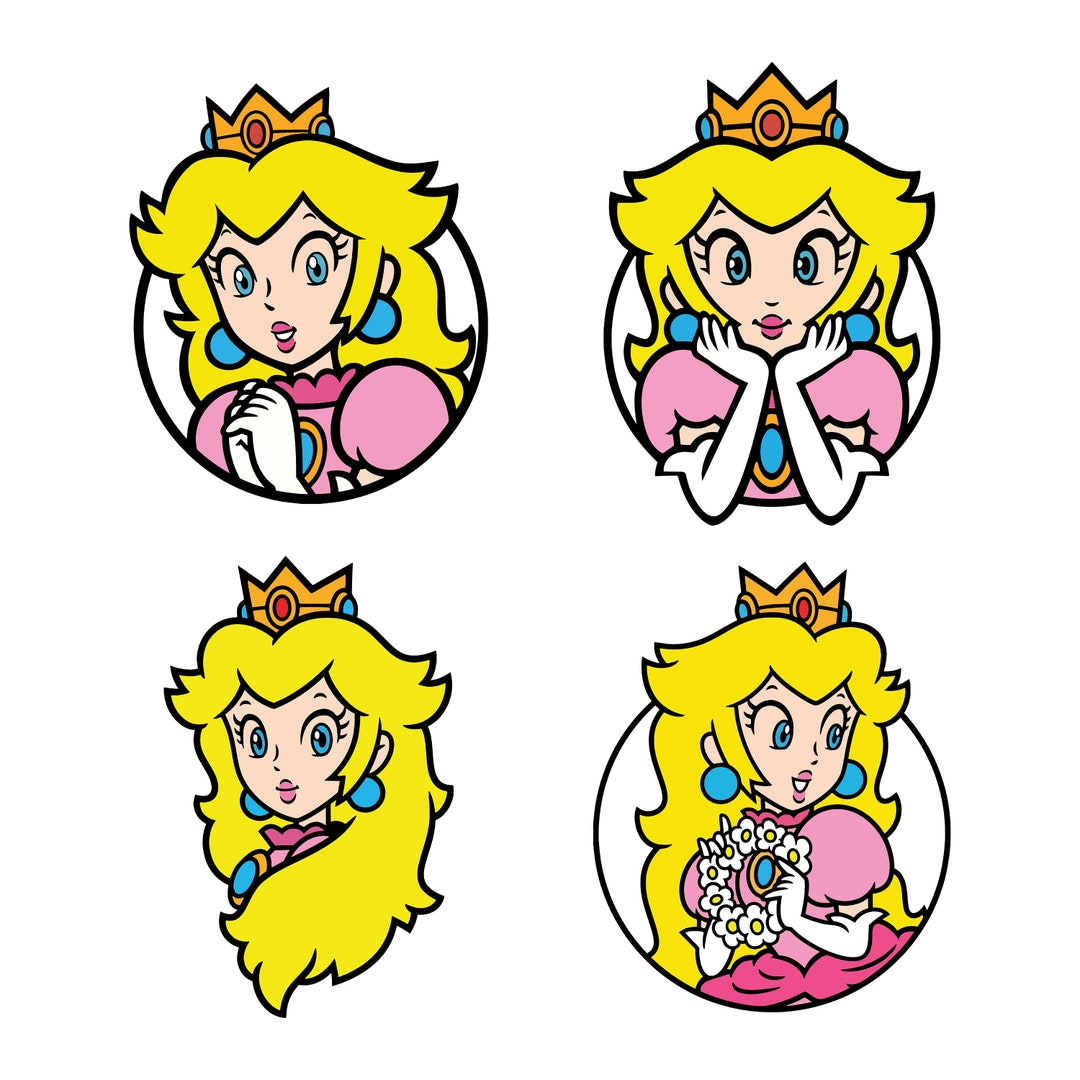Princess Peach Svg, Princess Peach PNG, Princess Png, Super Mario Svg ...