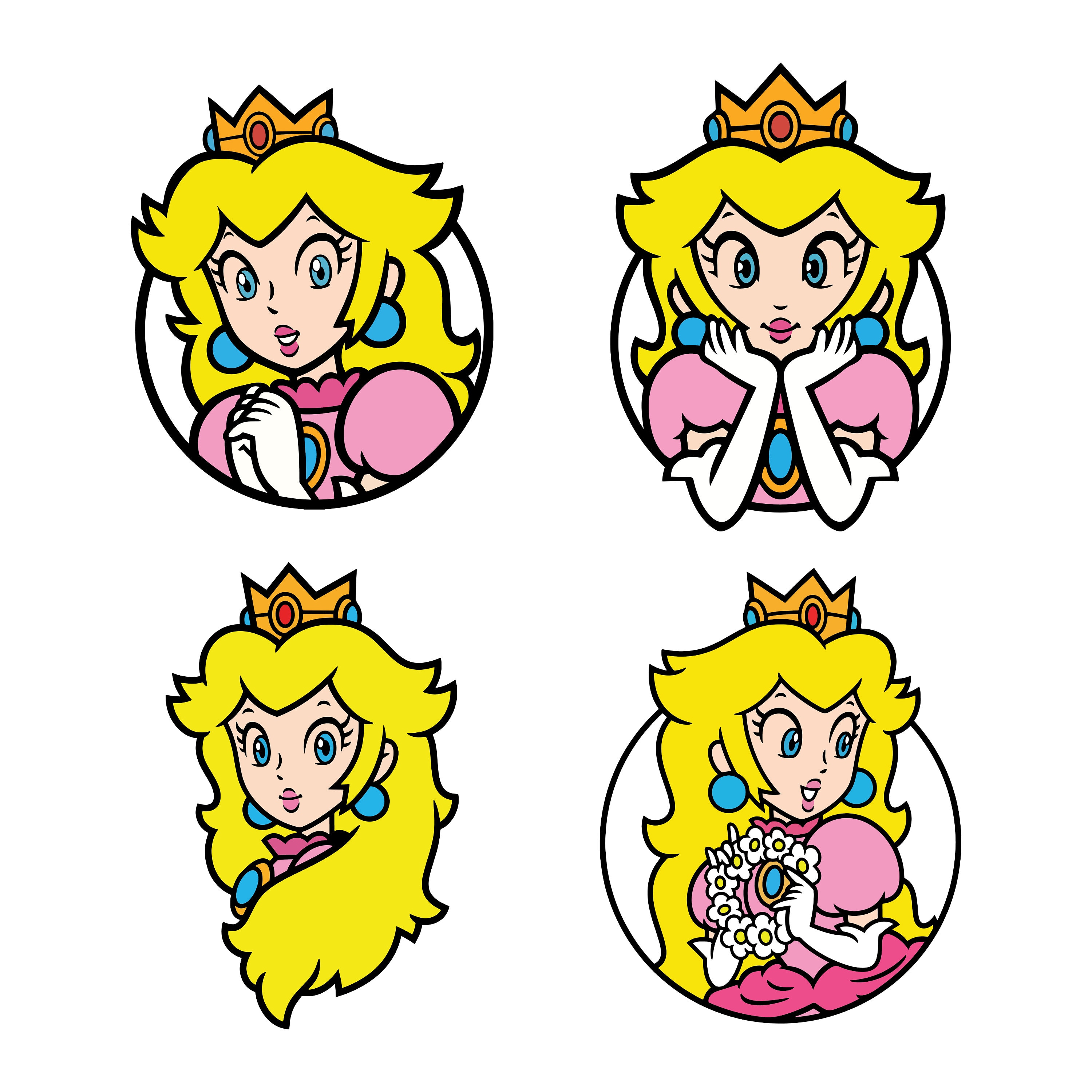 Princess Peach Svg Princess Peach PNG Princess Png Super - Etsy Israel