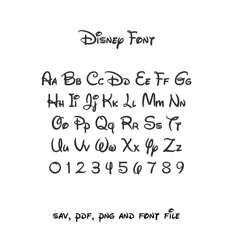Disneyland Text SVG Disneyland Alphabet SVG Disneyland Font - Etsy