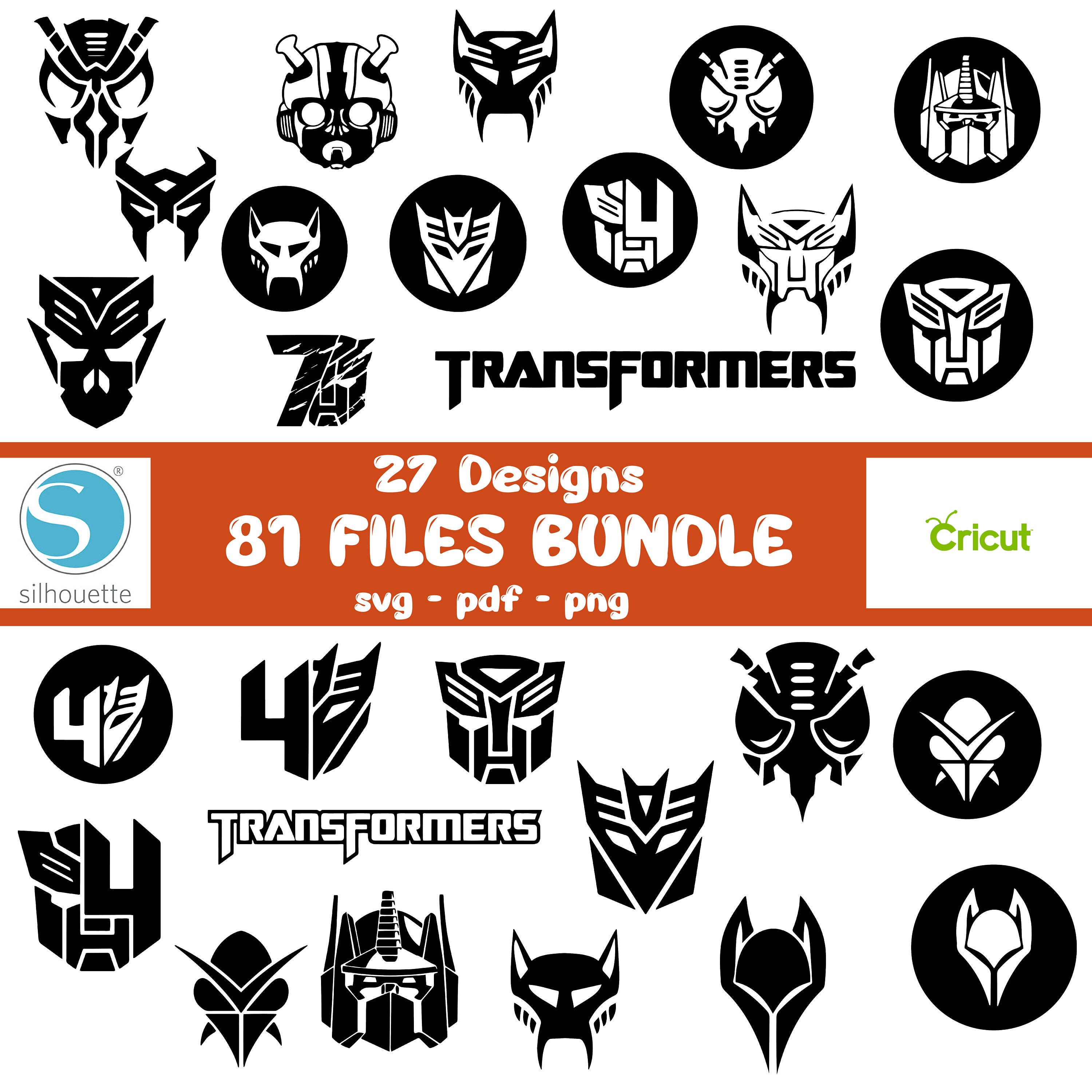 Transformers Svg Transformer SVG Faces Transformers Logo - Etsy Australia